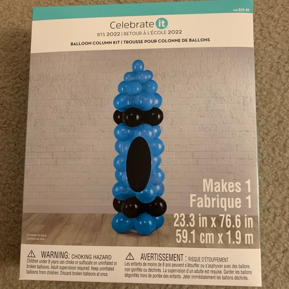 Celebrate It | Party Supplies | Celebrate It Balloon Column Blue Crayon ...